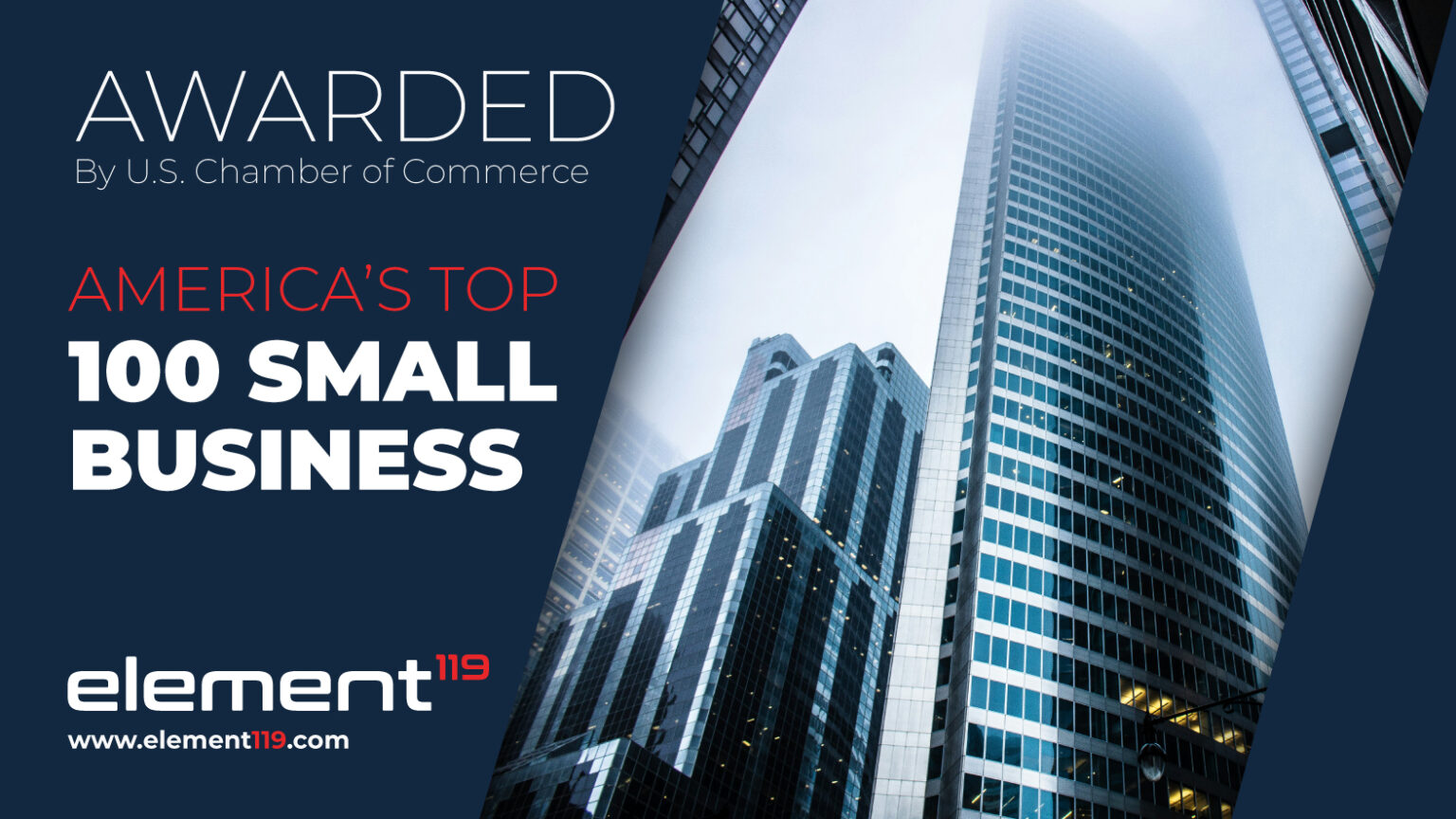 US Top 100 Small Business Awardee | Element 119